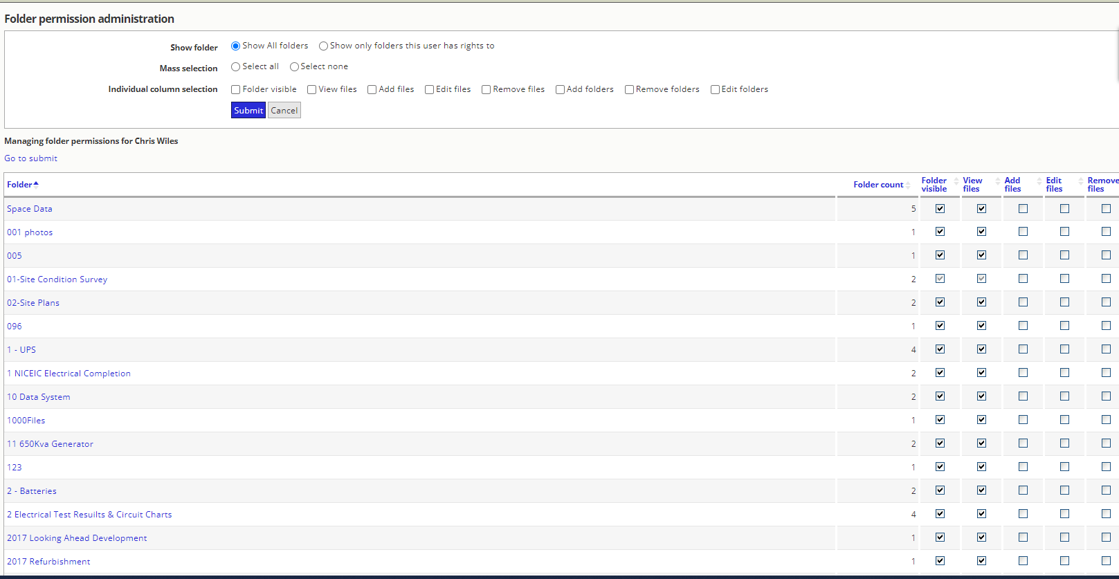 Giving users access to folders – Micad