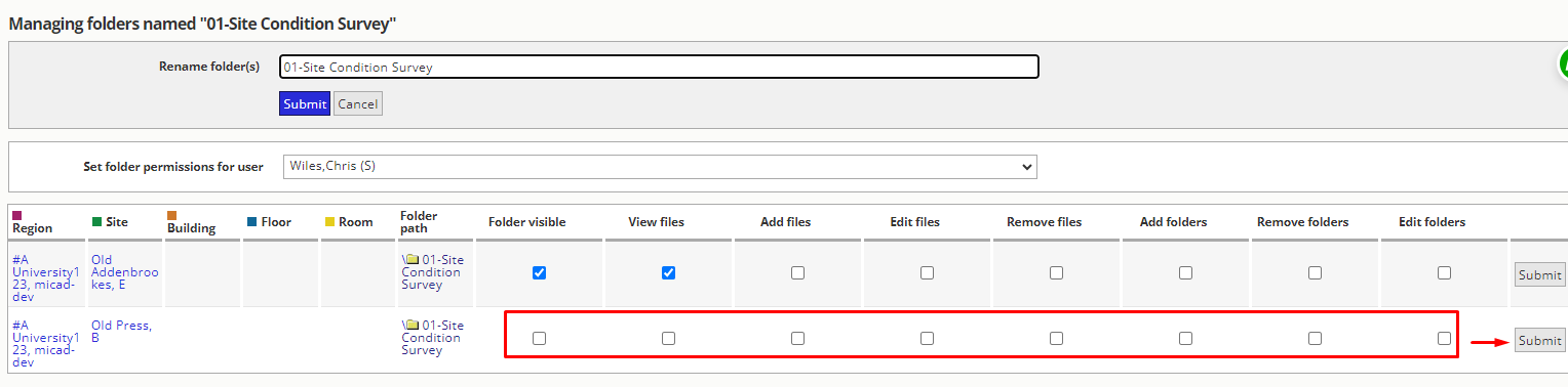 Giving users access to folders – Micad